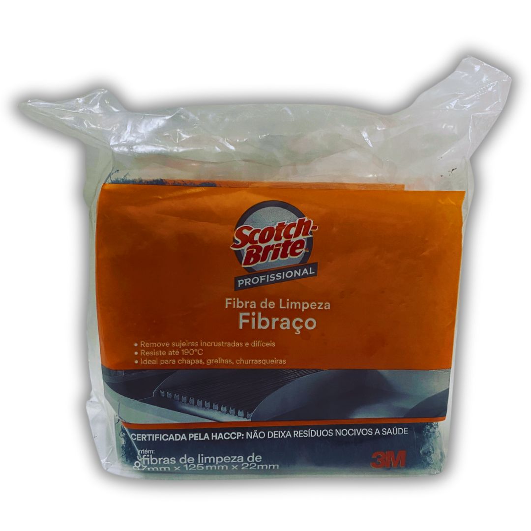 Esponja Fibraço Limpeza Pesada C/ 5un Scotch Brite (3M) – Multiquimica ...